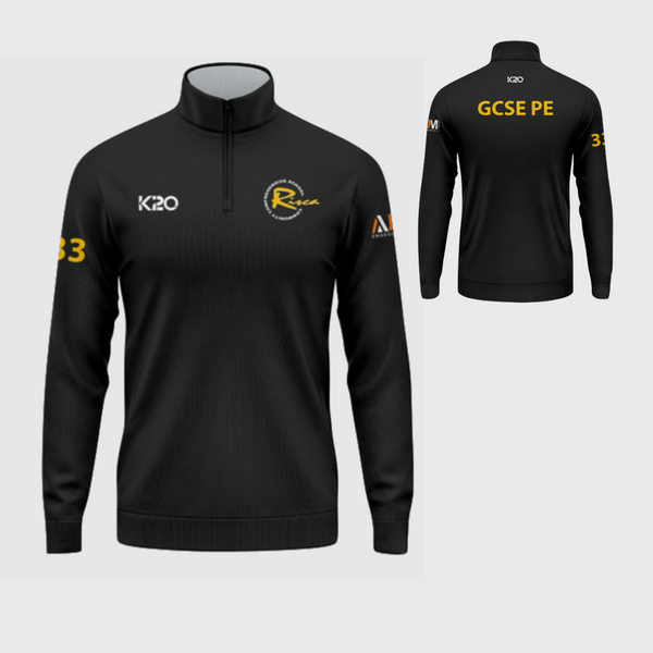 Risca GCSE 1/4 Zip – AJM Embroidery Services